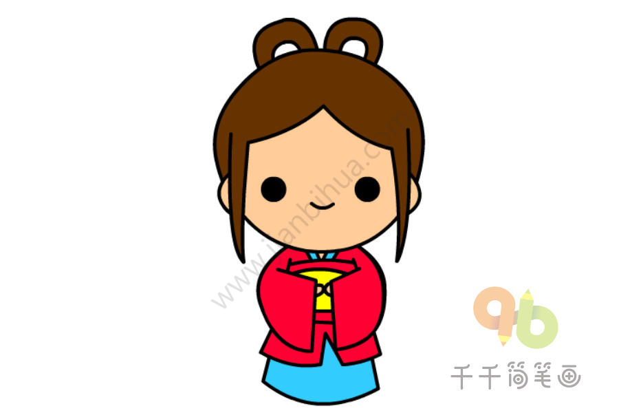 小仙女简笔画古代人物