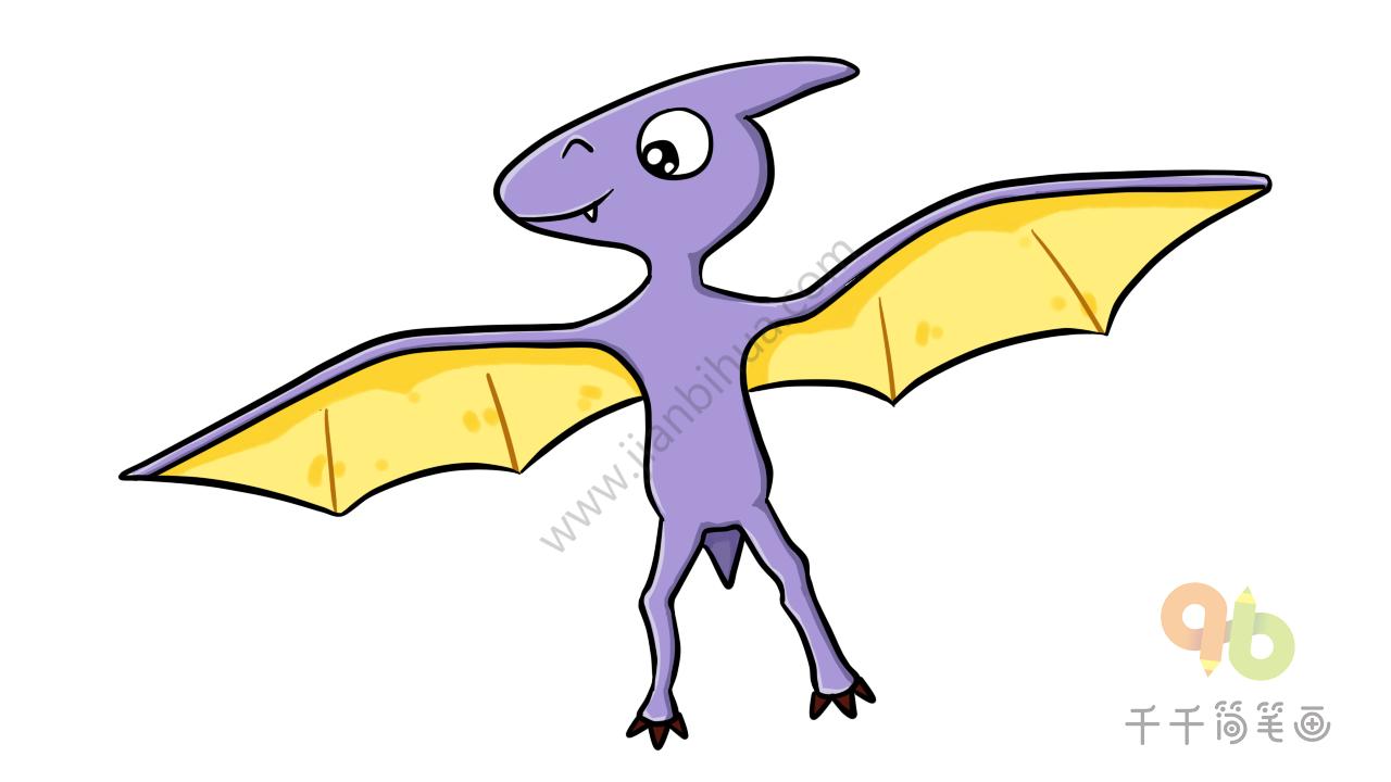 风神翼龙简笔画_恐龙认知