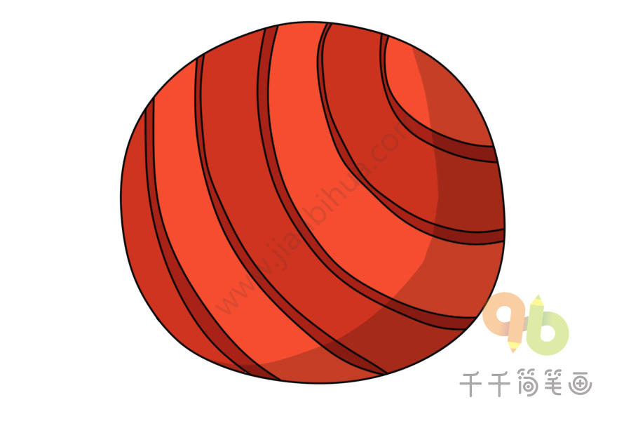 球类简笔画_体育用品