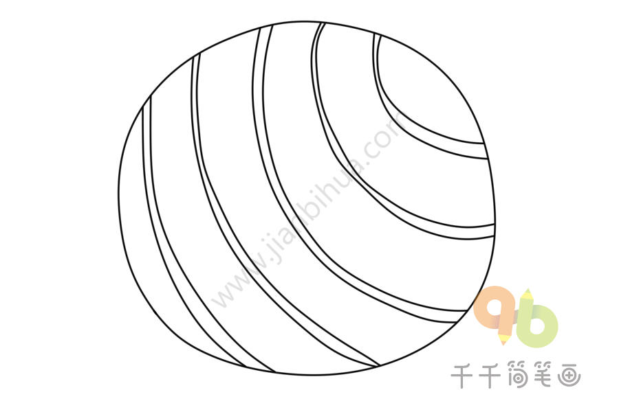 球类简笔画_体育用品