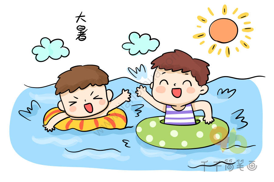 最美的二十四节气简笔画，中国孩子应该知道_二十四节气