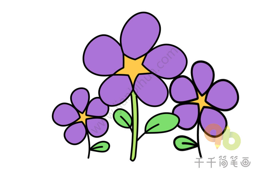 如何画小花简笔画_花朵
