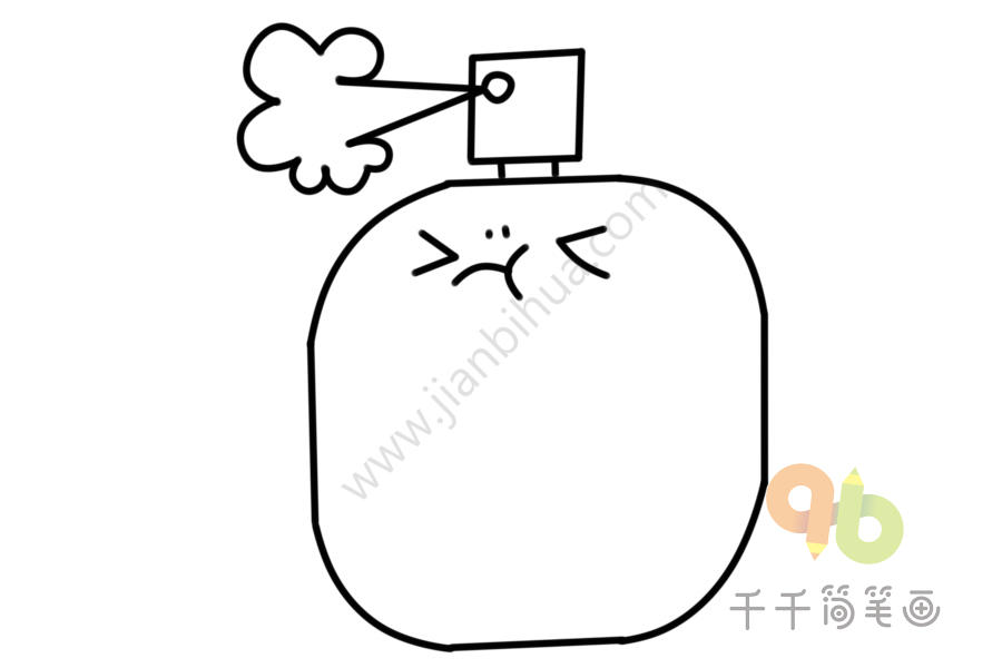 Q版香水简笔画 画法简单又漂亮_美妆 - 千千简笔画