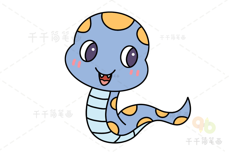 十二生肖蛇简笔画怎样画十二生肖