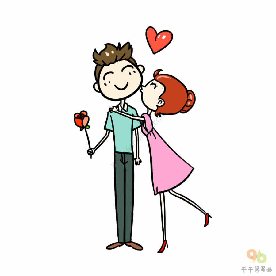 情人节系列简笔画_情感简笔画