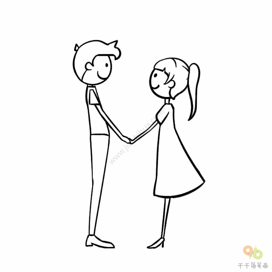 情人节系列简笔画_情感简笔画