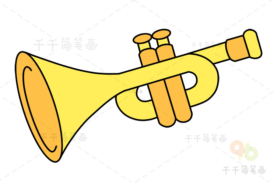 教你画小号简笔画_乐器简笔画